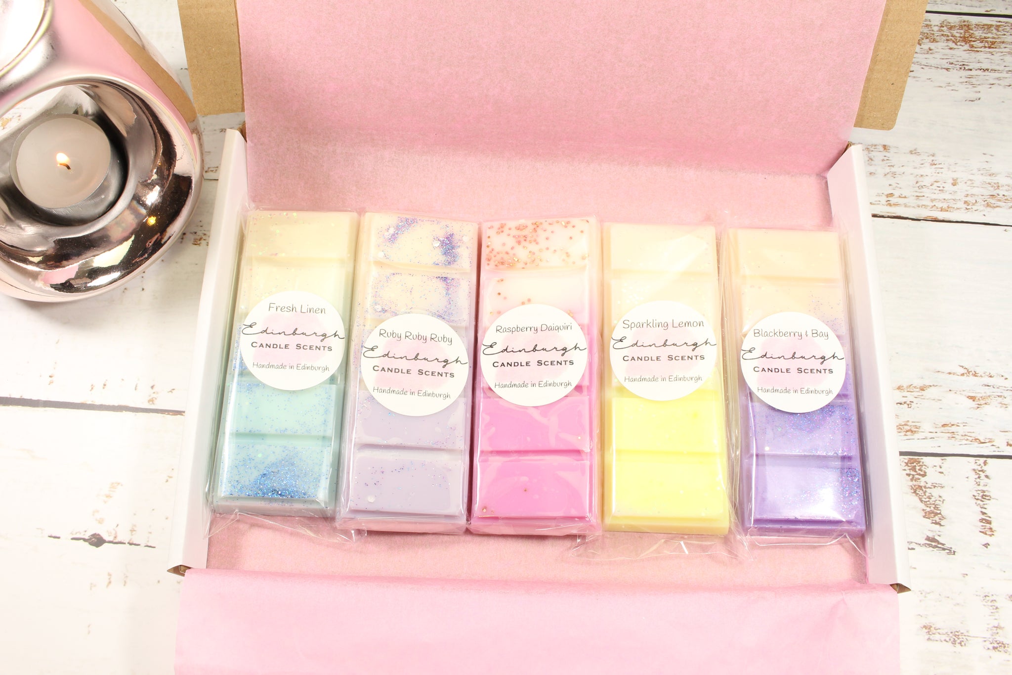 5 Wax Bar Selection Box Edinburgh Candle Scents